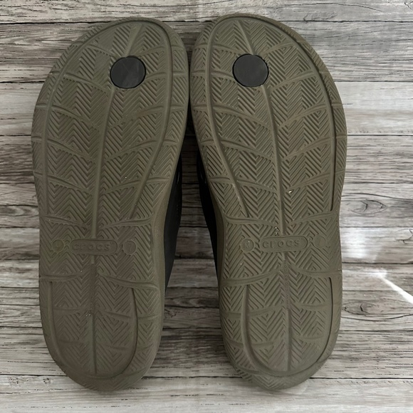 CROCS | Shoes | Crocs Athens Mens Flip Flops Thong Sandals Chocolate ...